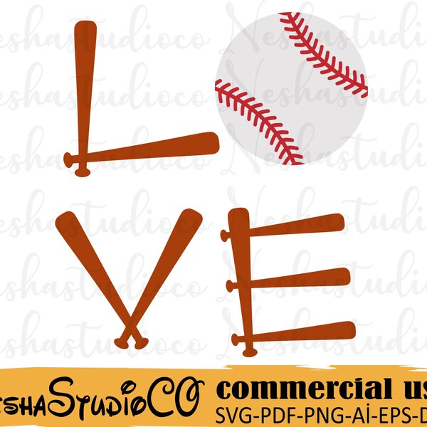 Baseball Love - Etsy