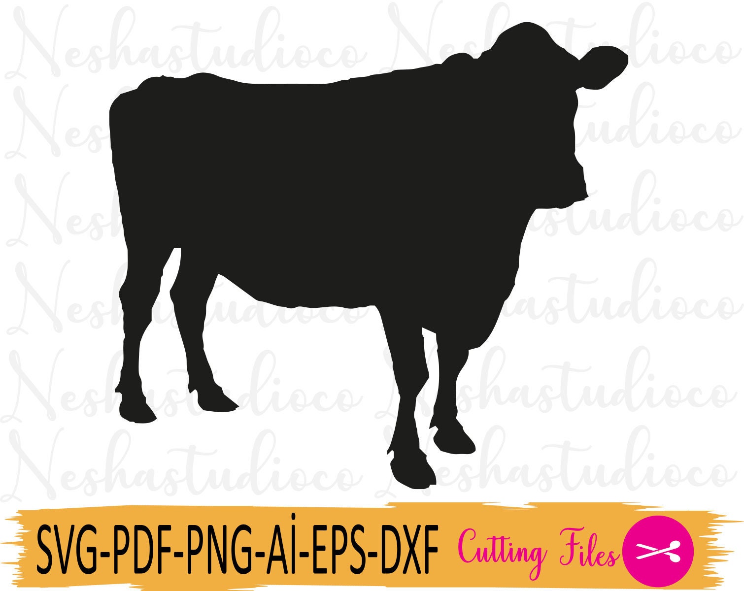 Koe Svg boerderij dier svg Koe Clipart Koe Svg Cutting File | Etsy