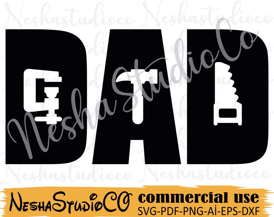 Dad Tool Svgdad Svgfather's Day Svgdad Life Svgfootbal - Etsy