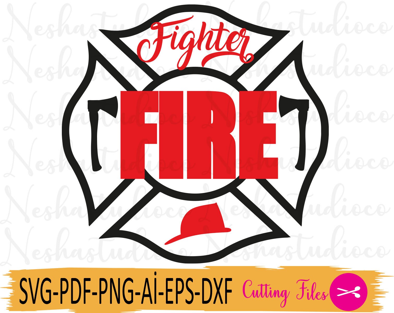 Fire Fighter Svgfire Department Svgfire Dept Svgmaltese - Etsy