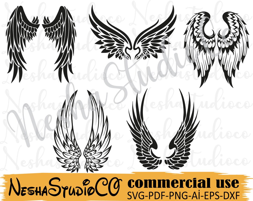 Angel Wings Bundle Svg Angel Wings Svg Wings Svgbaby - Etsy Canada