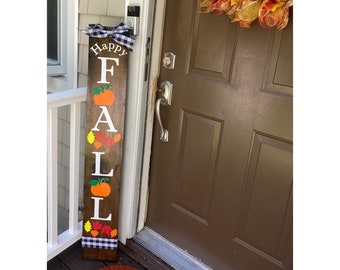 Happy Fall Porch Leaner, Happy Fall Porch Sign, Leaning Porch Sign ...