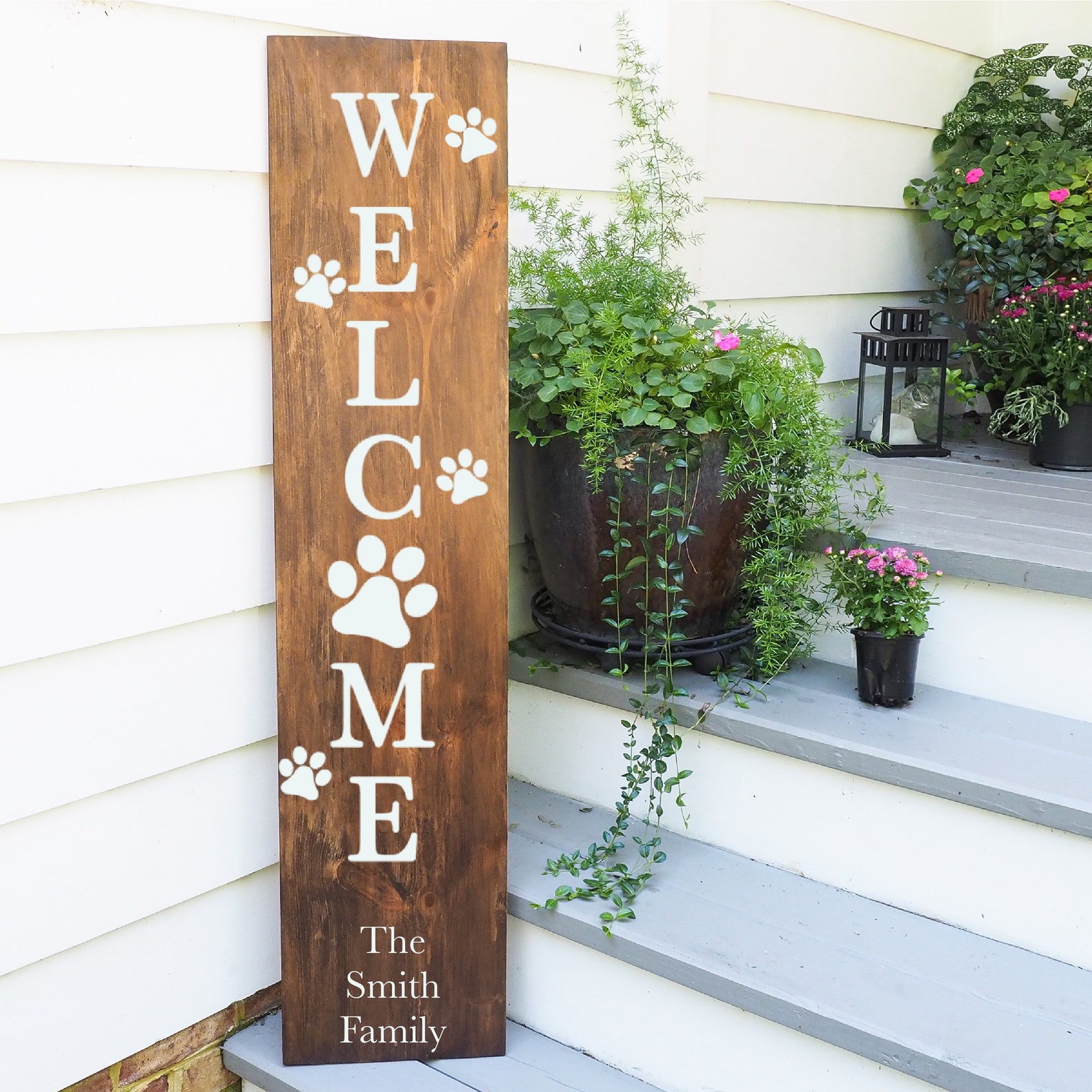 Pet Lover Welcome Sign Dog Prints Welcome Sign Cat Prints - Etsy.de