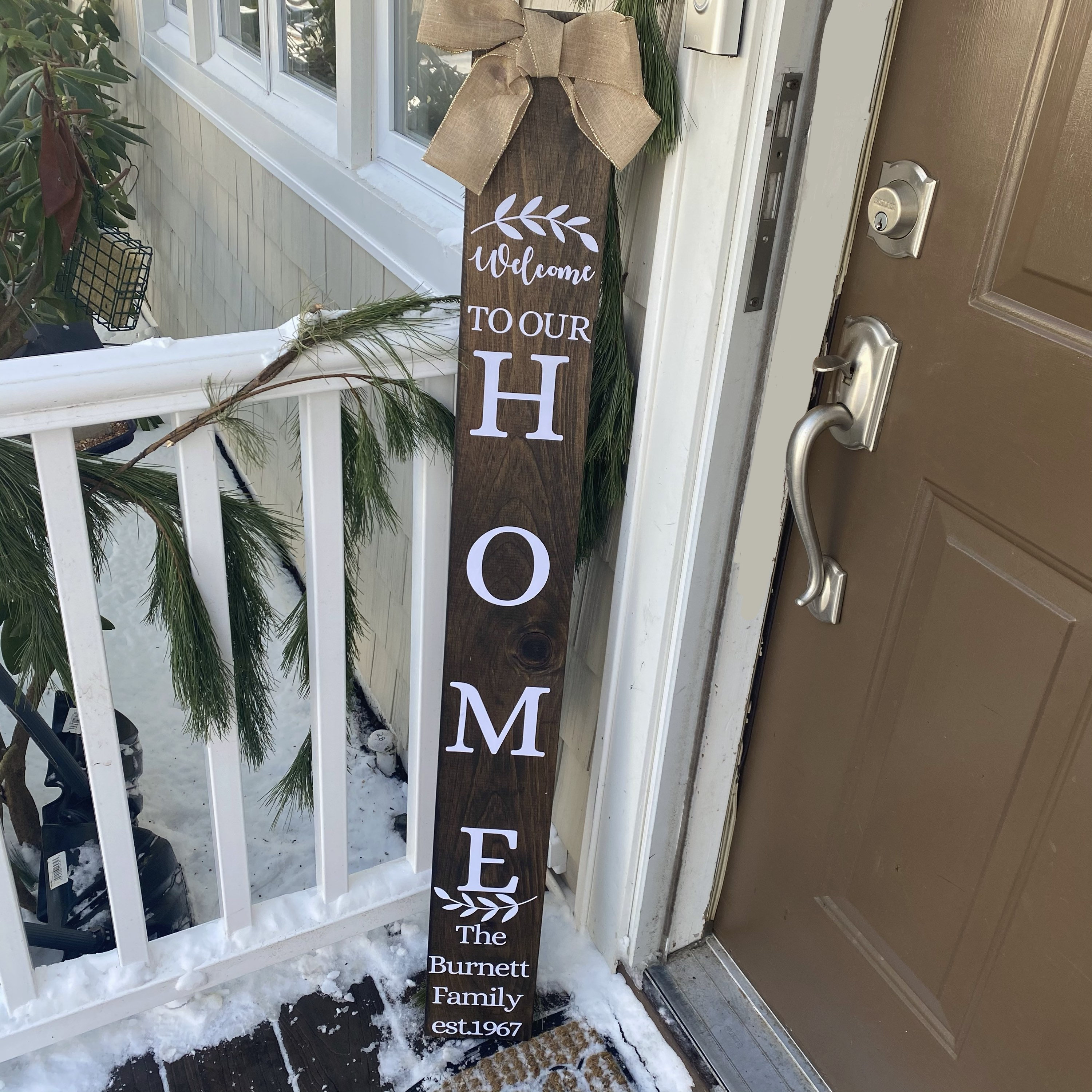 Welcome to Our Home Sign Family Name Welcome Sign Custom - Etsy