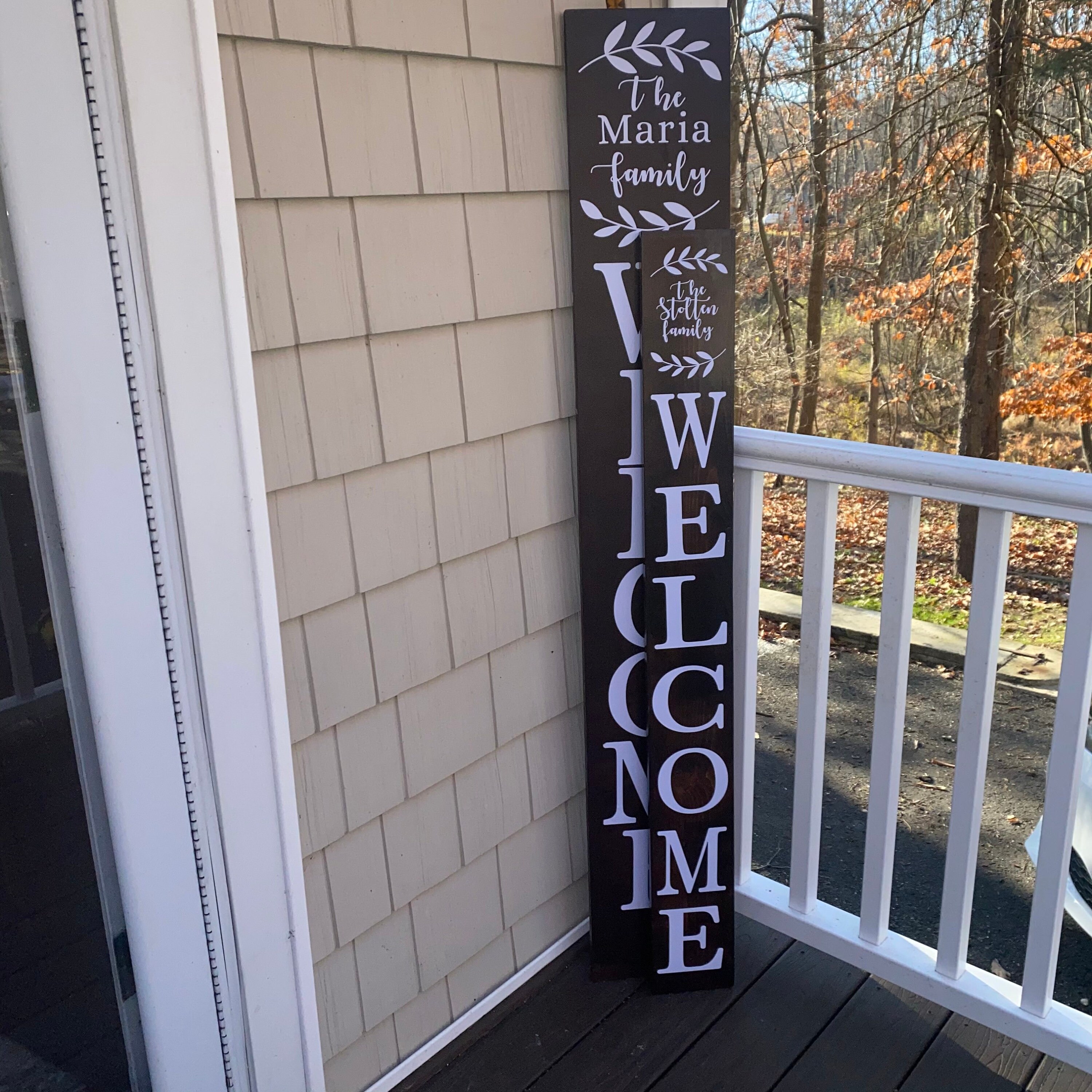 Customizable 2-6 Foot Front Door Sign Welcome Sign for - Etsy