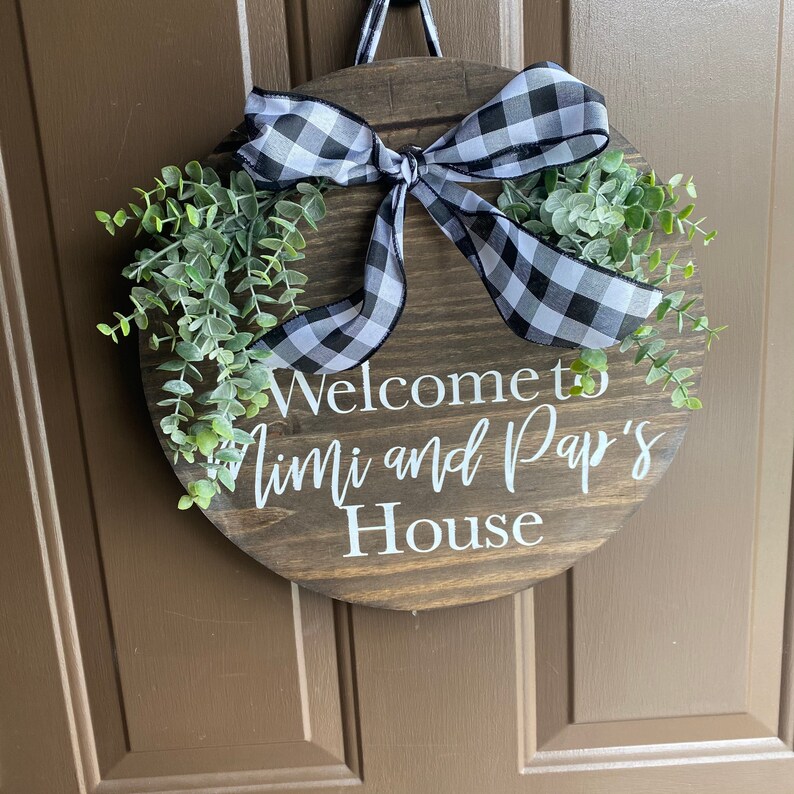 Welcome to Mimi and Pop Pops House Sign Welcome to Mimi and | Etsy