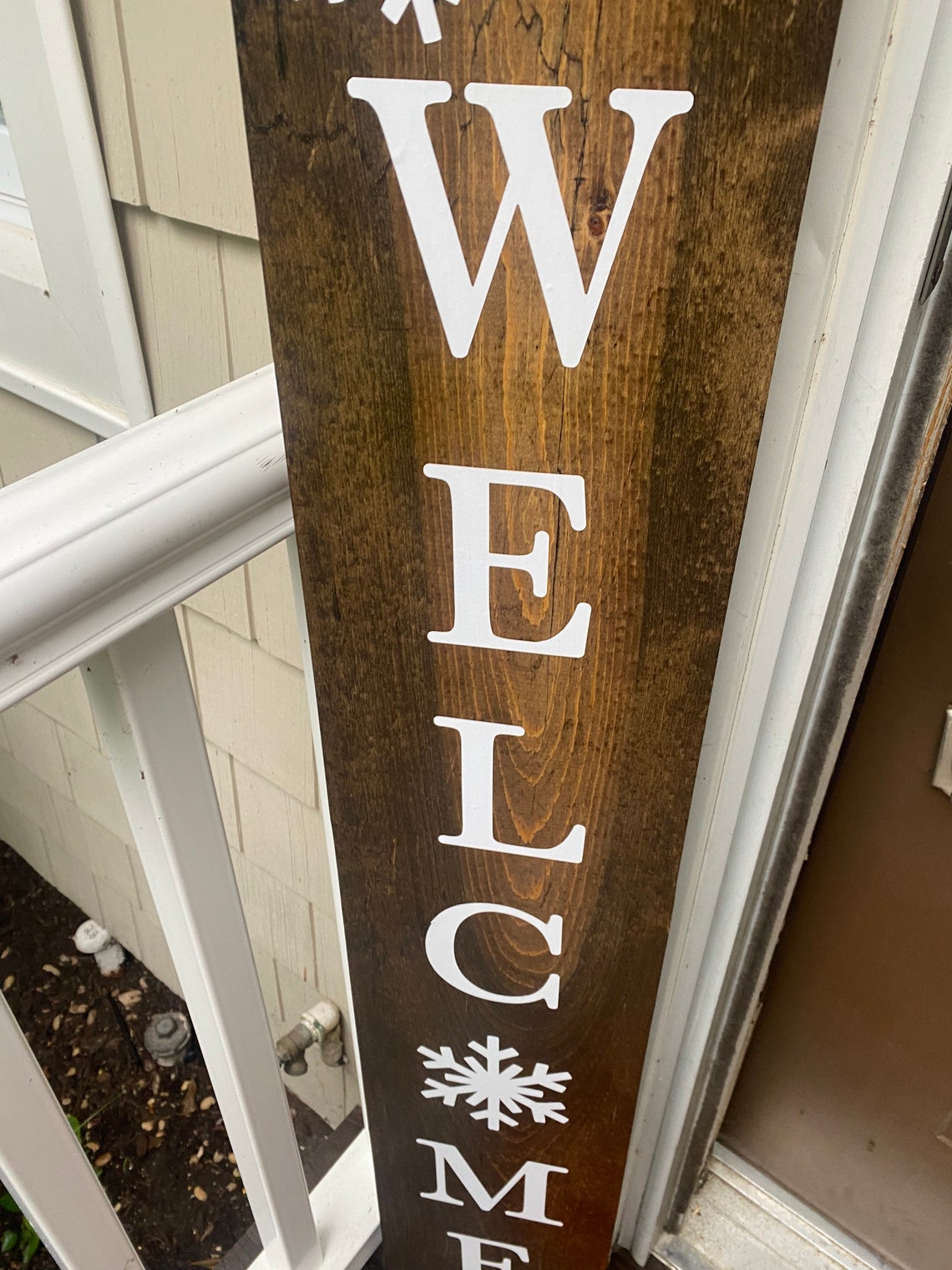 Snowflake Porch Sign Snowflake Welcome Sign Snowflake Porch - Etsy