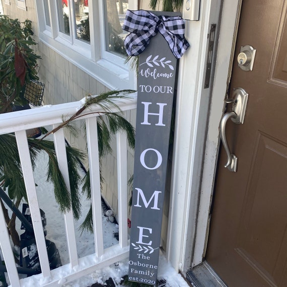 Bienvenido a nuestro letrero de inicio letrero de bienvenida - Etsy México