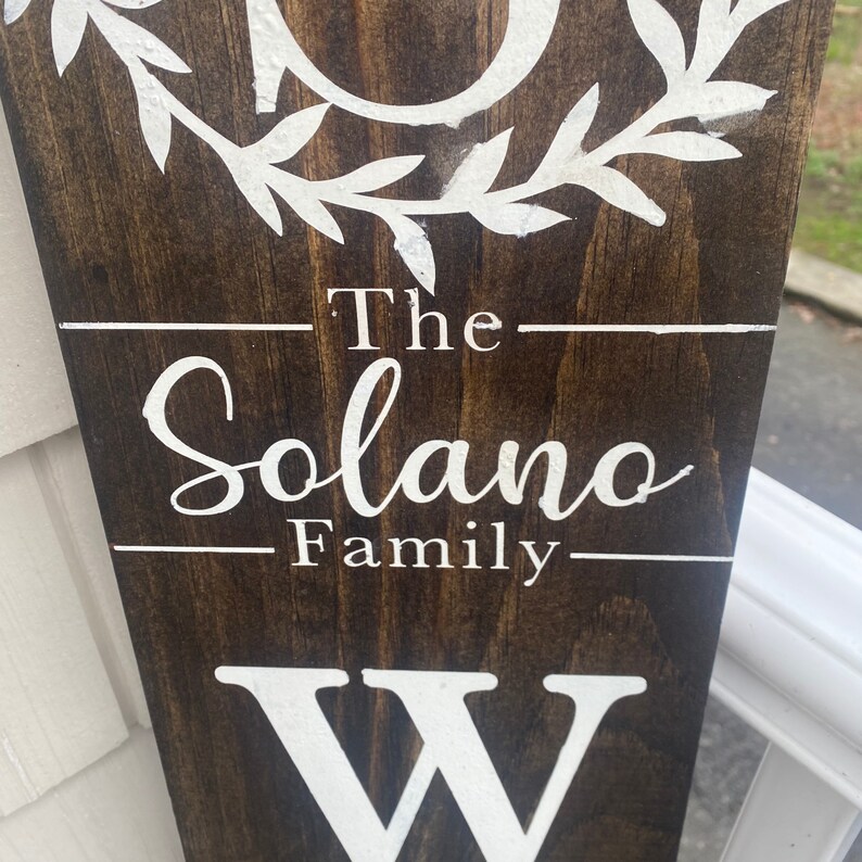 Last Name Welcome Sign Last Name Porch Leaner Last Name - Etsy