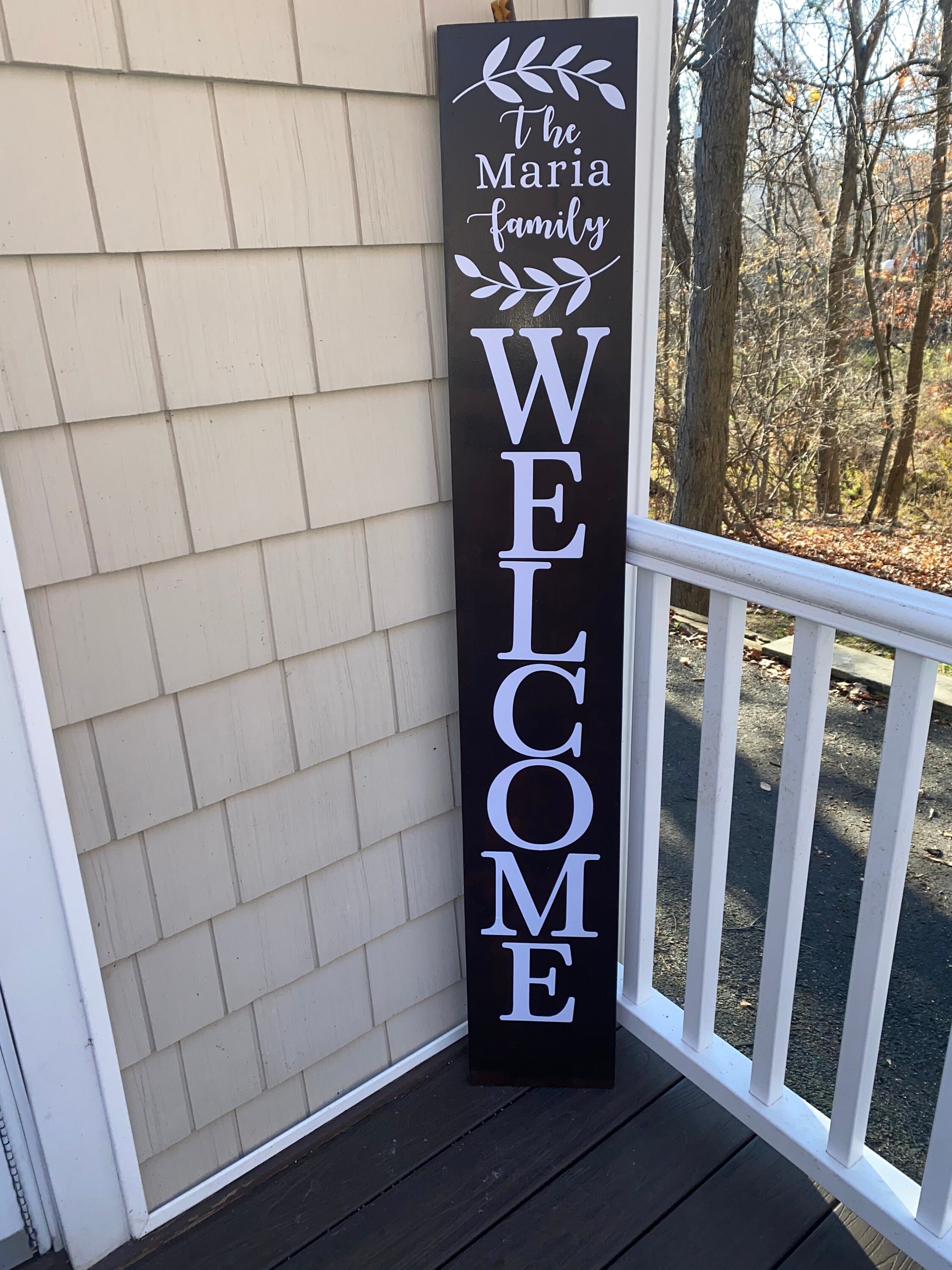 Customizable 2-6 foot Front Door Sign Welcome Sign for | Etsy