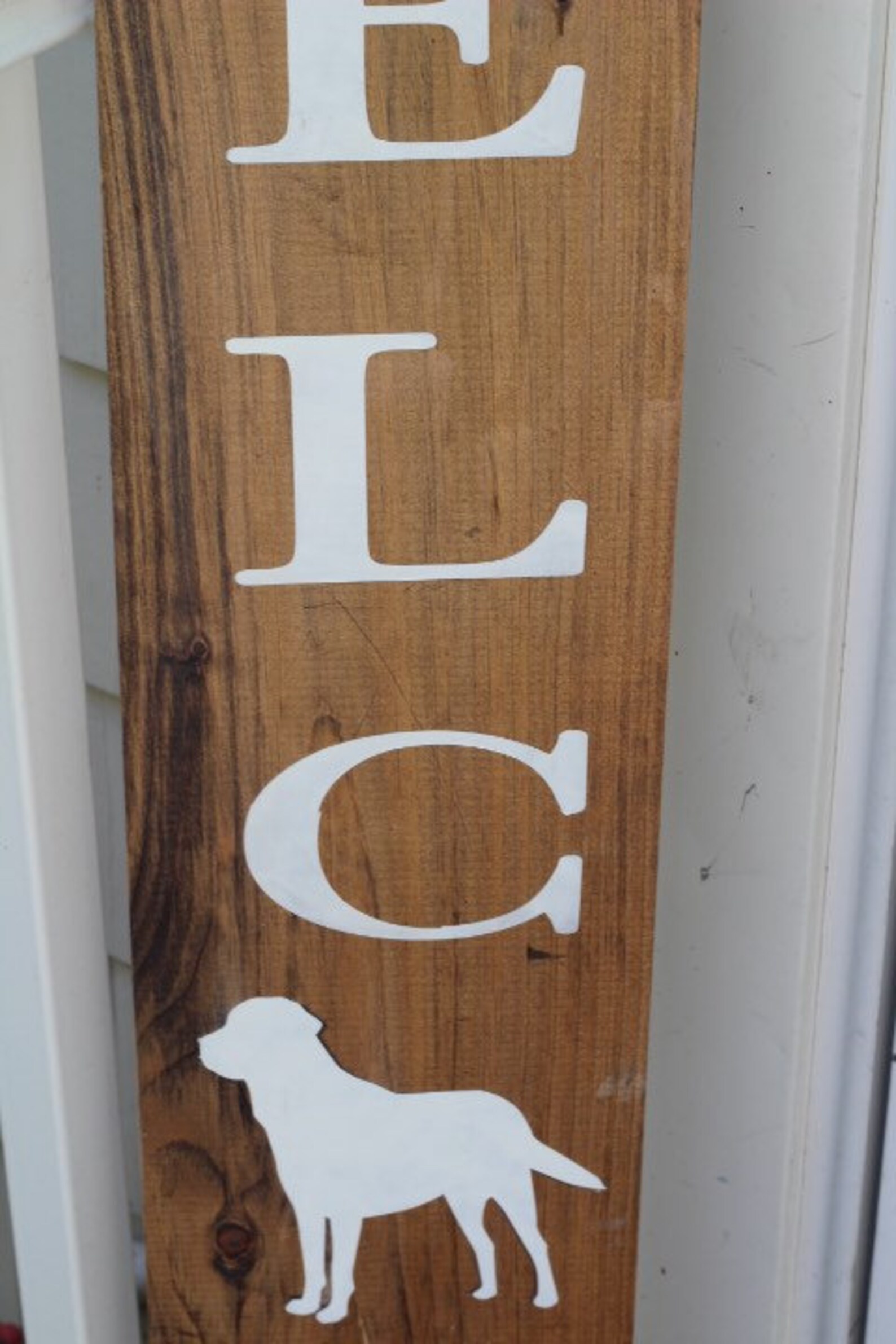 Dog Welcome Sign Pet Lover Welcome Sign Lab Porch Leaner | Etsy