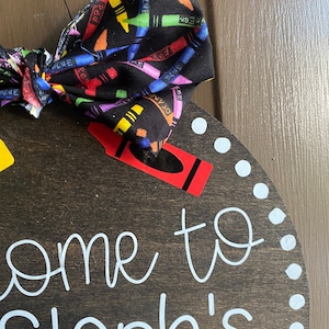 Welcome to My Classroom Sign, Classroom Door Hanger, Classroom Round ...