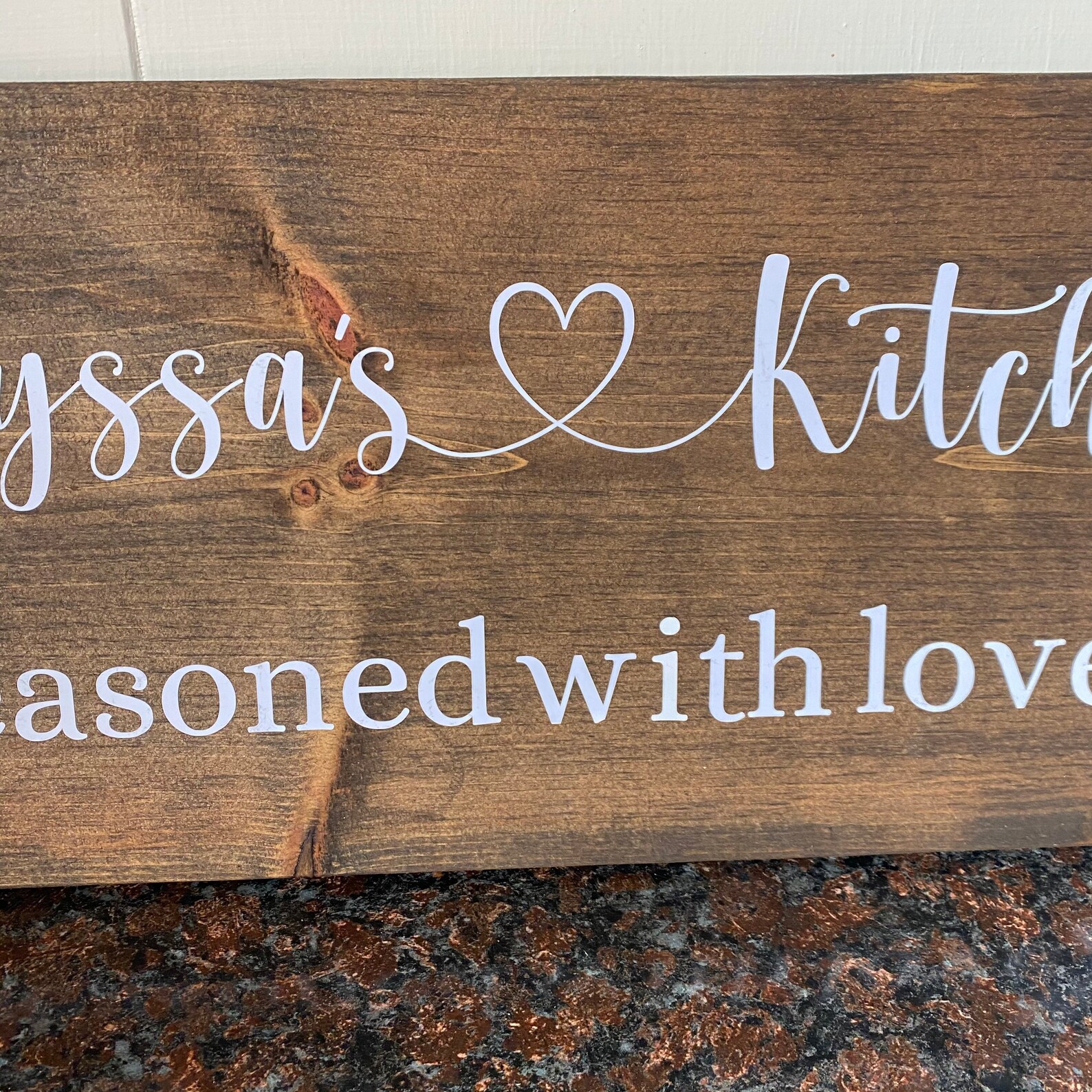 Custom Kitchen Sign Personalized Kitchen Sign Kitchen Gift | Etsy