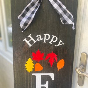 Happy Fall Sign, Fall Porch Sign, Leaning Porch Sign, Fall Porch Decor ...