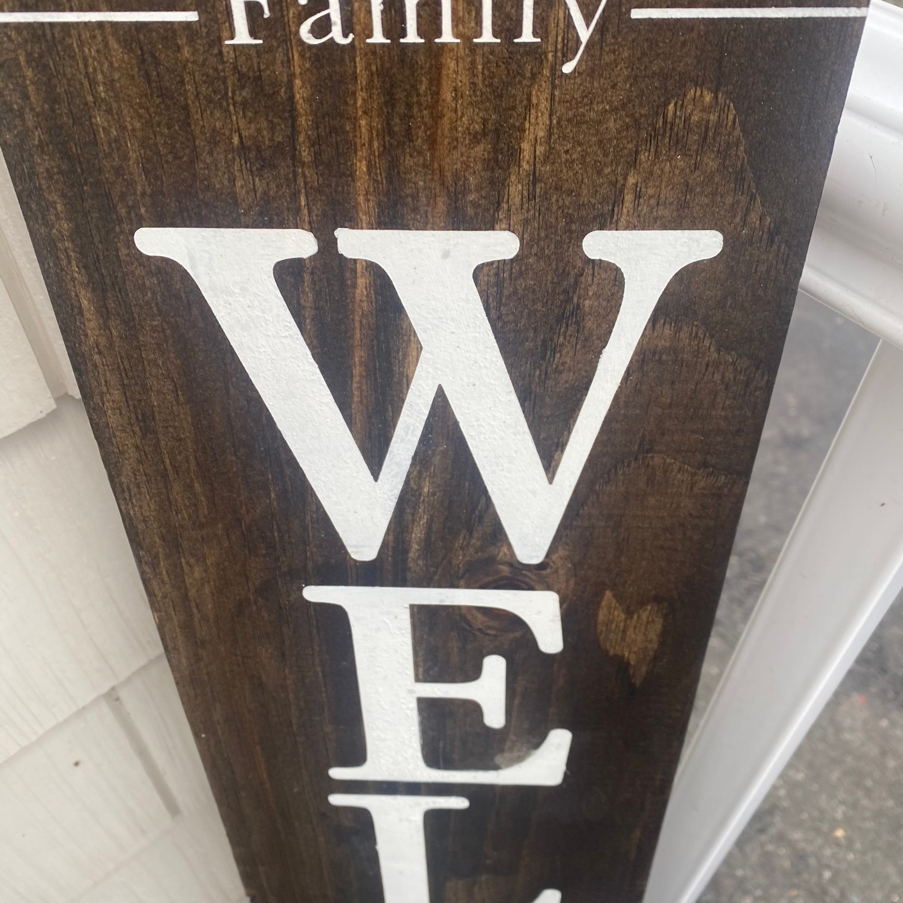 Last Name Welcome Sign Last Name Porch Leaner Last Name | Etsy