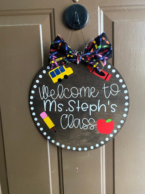 Welcome to My Classroom Sign Classroom Door Hanger Classroom - Etsy
