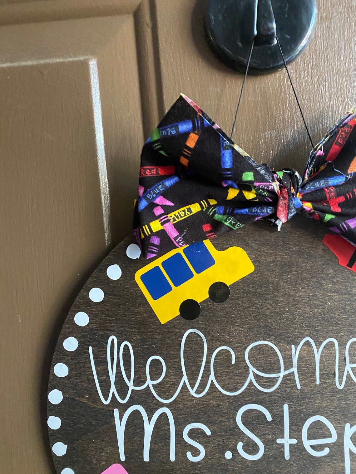 Welcome to My Classroom Sign, Classroom Door Hanger, Classroom Round ...