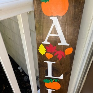Happy Fall Sign, Fall Porch Sign, Leaning Porch Sign, Fall Porch Decor ...