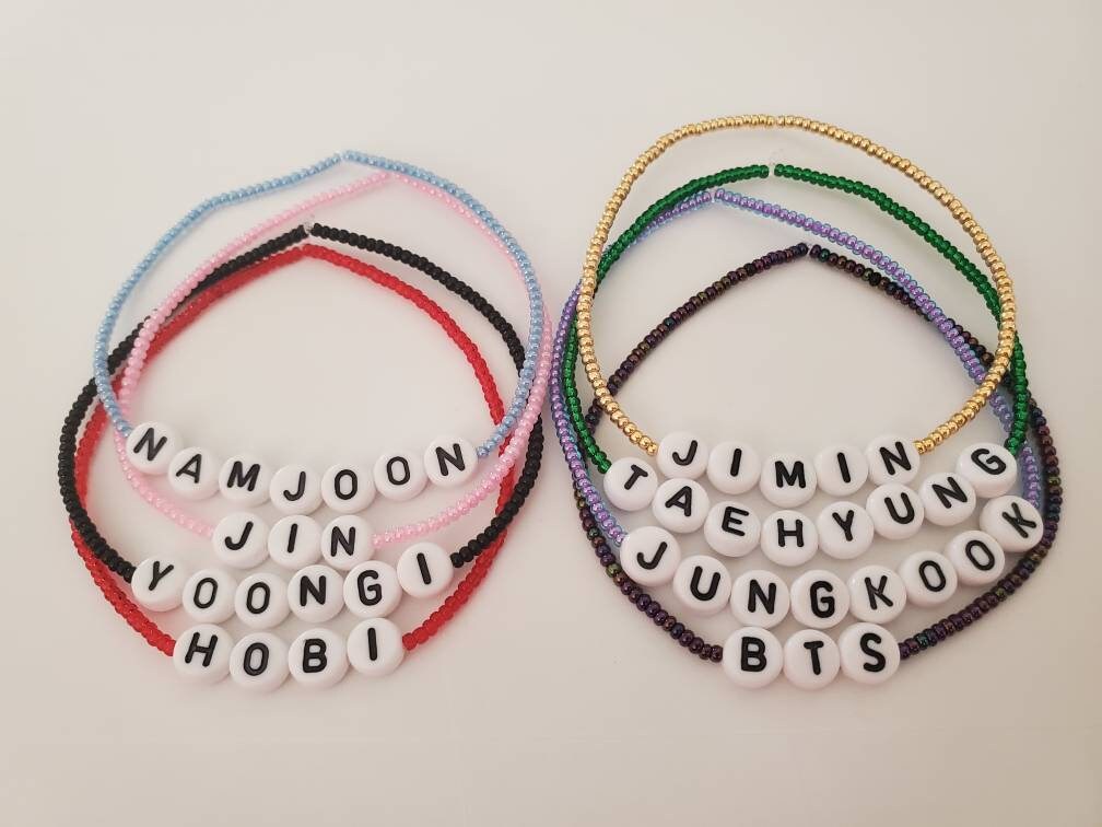 BTS Bracelets: Set of 8 | Etsy