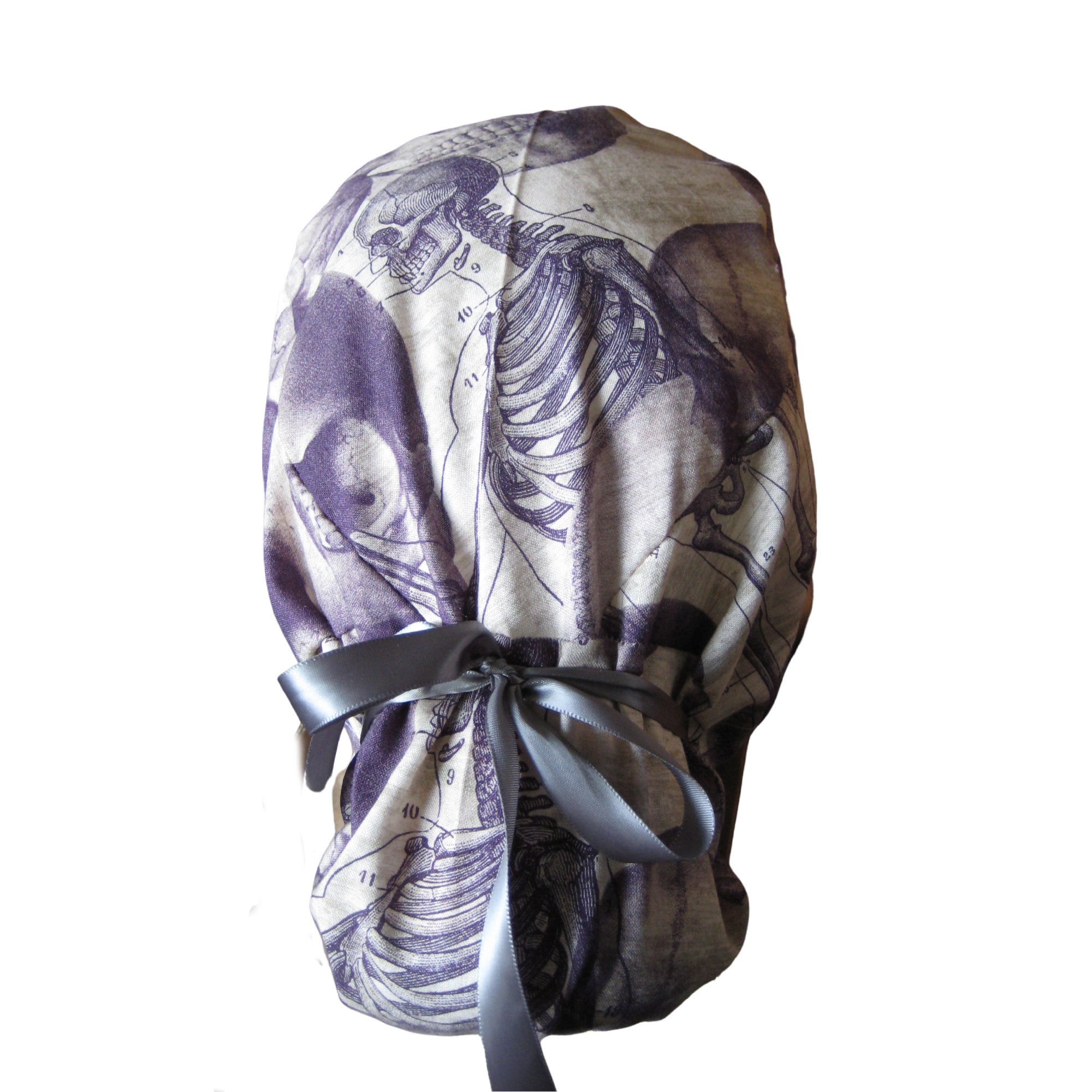 Anatomy Skeleton Adjustable Ponytail Scrub Cap, Orthopedic Bones Ortho ...