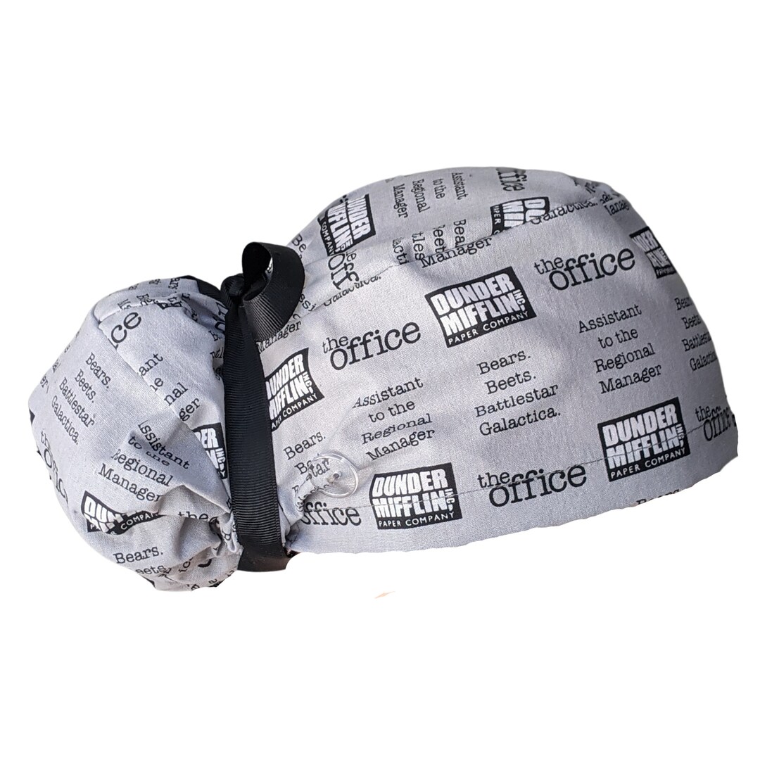 The Office Scrub Cap, Office Quotes Cap, Ponytail Scrub Cap, Dunder ...