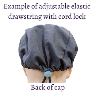 Patchwork Quilt Gingham Skull Style Scrub Cap Tie Back or Elastic Satin ...