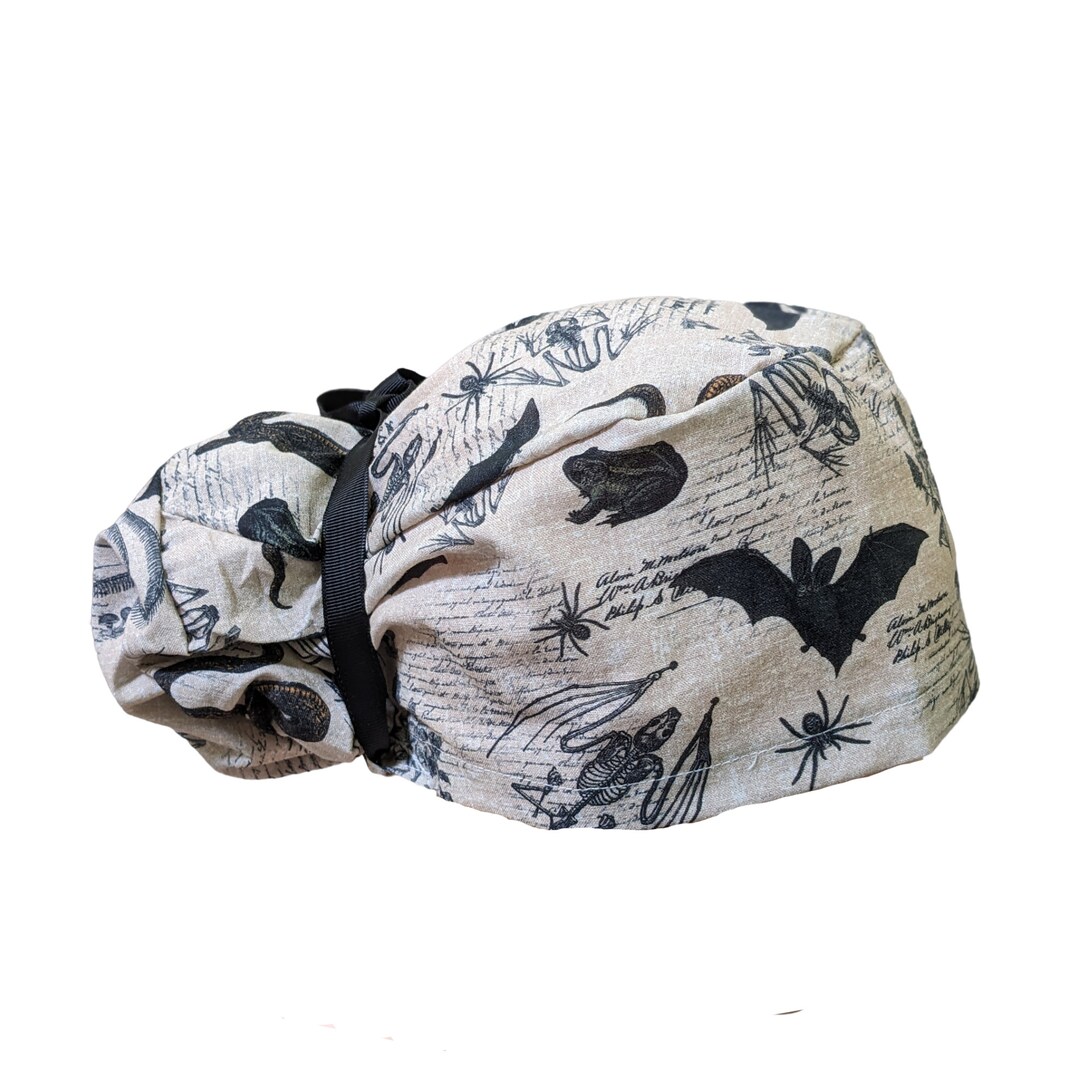 Bat Snake Frog Toad Skeleton Forest Creature Ponytail Scrub - Etsy