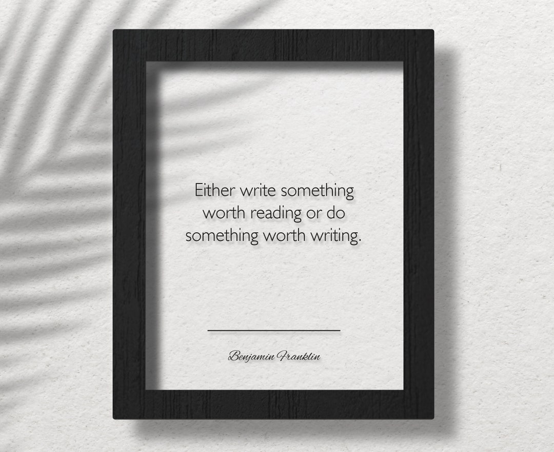 Acrylic Benjamin Franklin Quote, Benjamin Franklin Poster, Benjamin ...