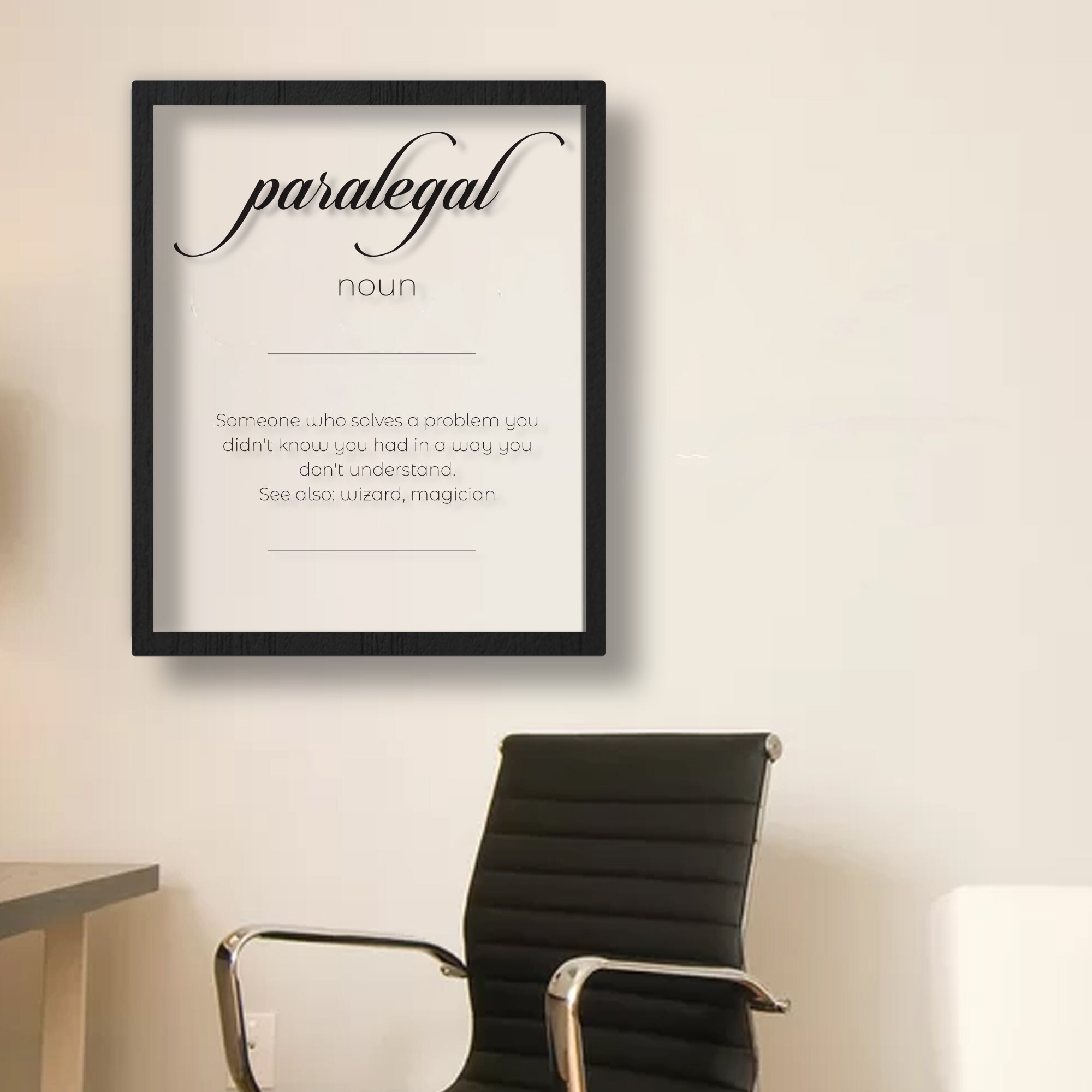 Acrylic Paralegal Definition Poster, Paralegal Wall Art, Paralegal Gift ...