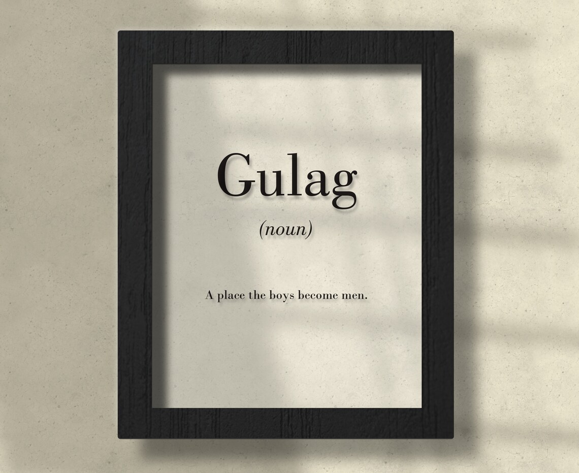 Gulag Clear Acrylic Poster, Gaming Poster, Gamer Gift, Gulag Definition ...