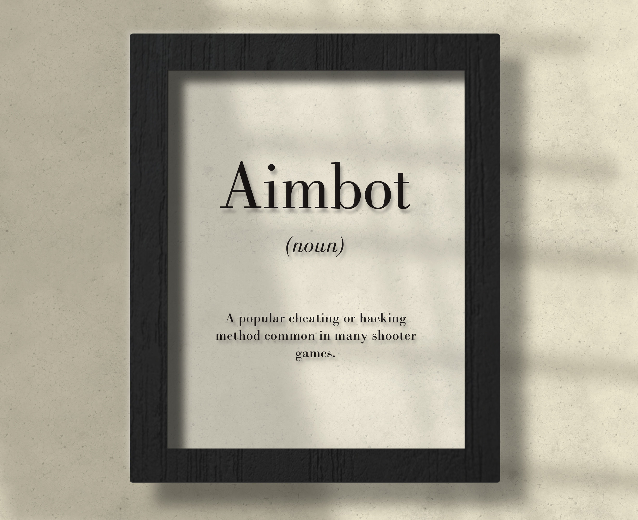 Aimbot Clear Acrylic Poster, Gaming Poster, Gamer Gift, Aimbot ...