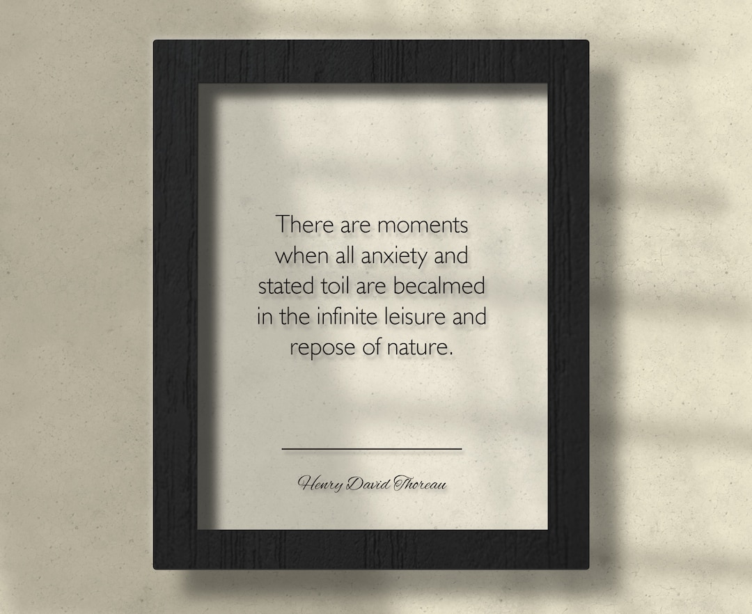Acrylic Henry David Thoreau Quote, Henry David Thoreau Poster, Henry ...
