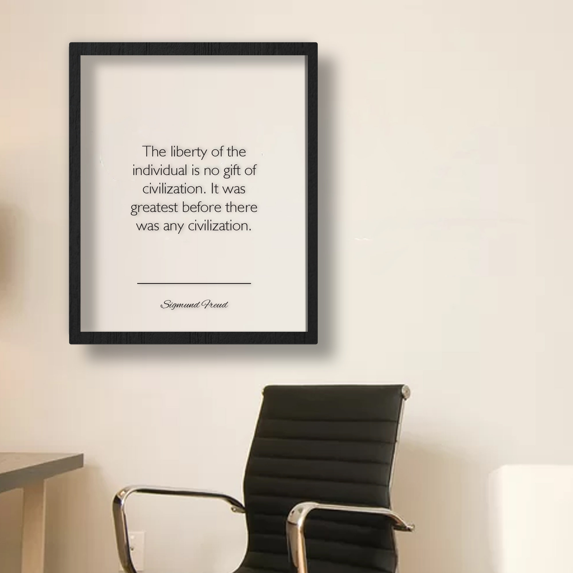 Acrylic Sigmund Freud Poster, Sigmund Freud Quote, Sigmund Freud Wall ...