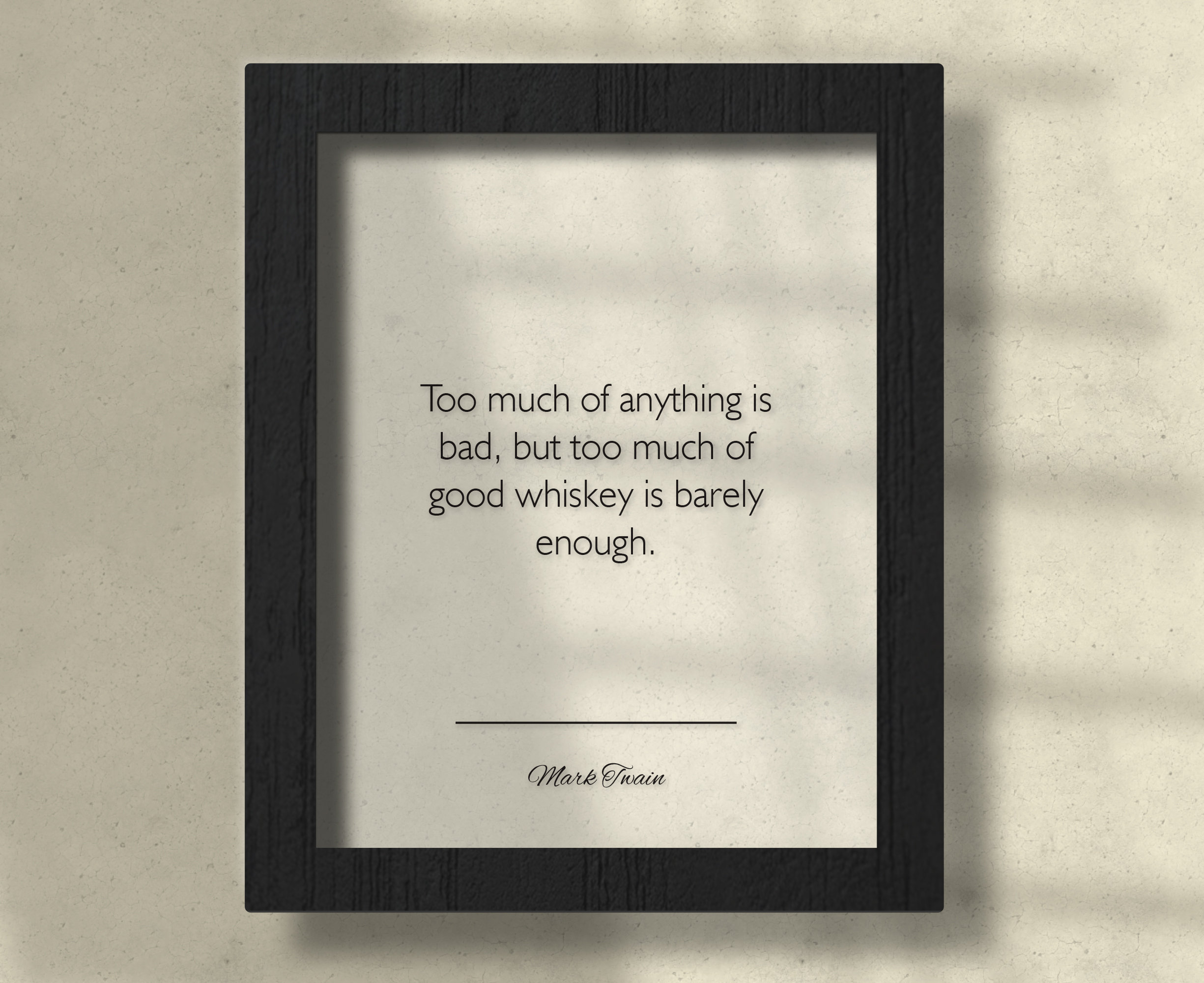 Acrylic Mark Twain Quote, Mark Twain Poster, Mark Twain Wall Art - Etsy ...