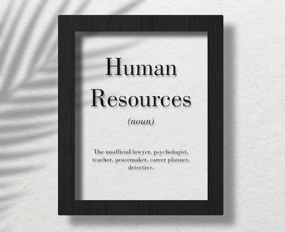 Human Resources Clear Acrylic Poster Human Resources | Etsy UK