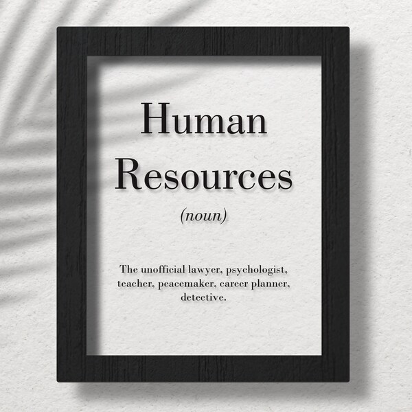 Human Resources Wall Art - Etsy