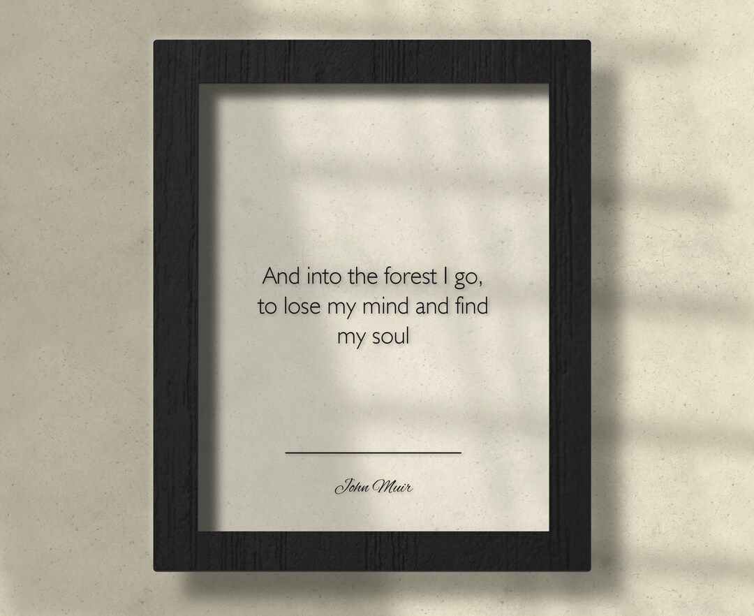 Acrylic John Muir Quote, John Muir Poster, John Muir Wall Art - Etsy