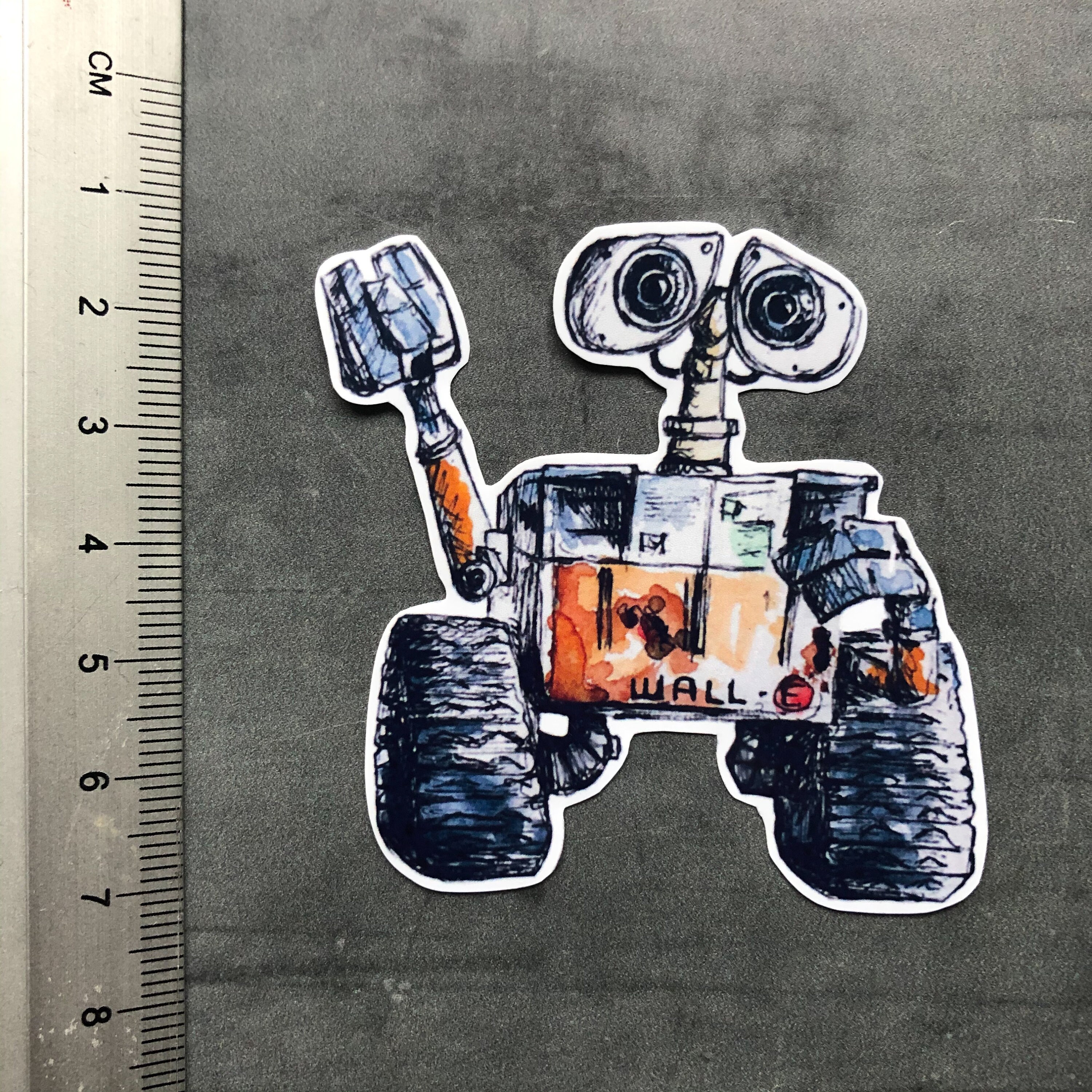 Wall-e Inspired Watercolor Sticker / Disney Movie Character - Etsy UK