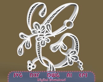 Laser Cut DXF Letter U DXF Alphabet Letter U, Laser Cut Letter ...