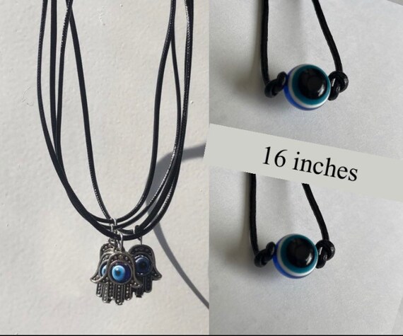Hamsa Choker Necklace Evil Eye Choker Necklace 1 Piece | Etsy