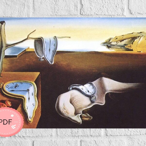 Salvador Dali Cross Stitch Pattern - Etsy