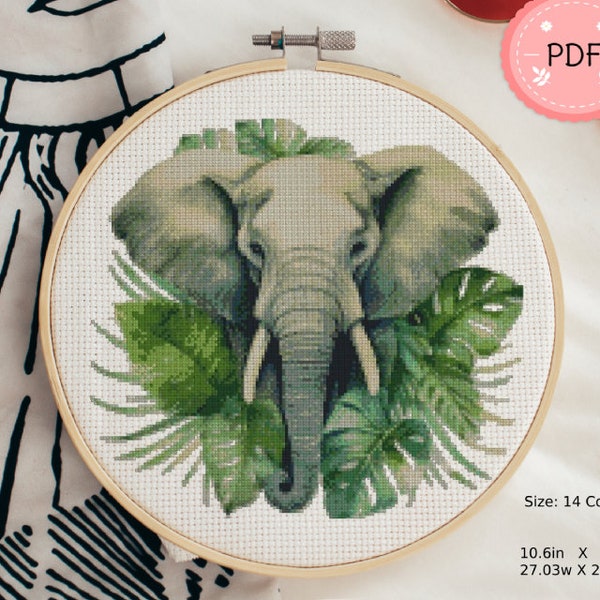 Cross Stitch Pattern Elephant - Etsy