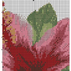 Pink Hibiscus Cross Stitch Pattern, Pdf ,instant Download , Floral X ...