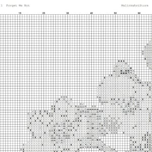 Forget Me Not Cross Stitch Pattern, Pdf ,instant Download , Floral X ...