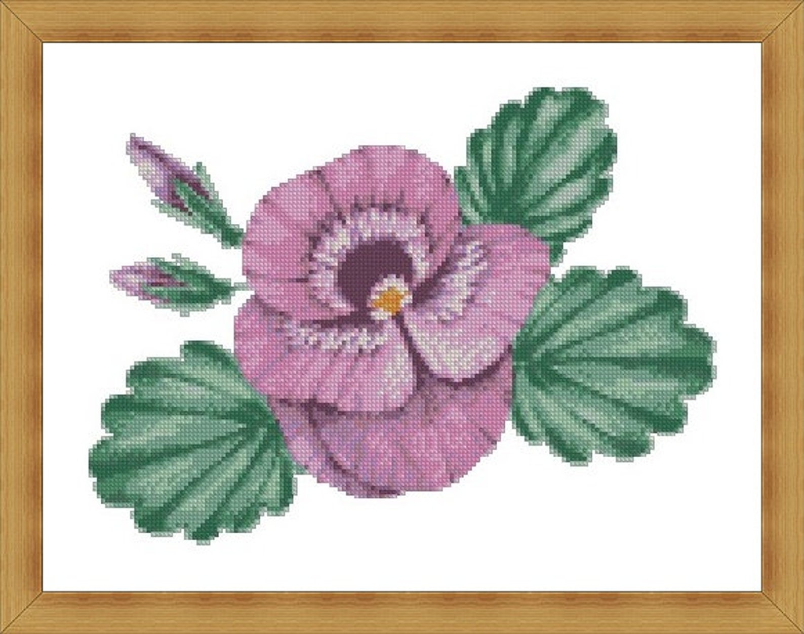 Pansies Cross Stitch Pattern, Pdf ,instant Download , Floral X Stitch ...