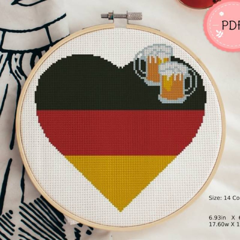 Germany Cross Stitch - Etsy