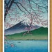 Mount Fuji Cross Stitch Pattern,cherry Blossom,kawase Hasui, Pdf Format ...