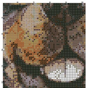 Rottweiler Dog Cross Stitch Pattern, Rottweiler Dog With Chain Necklace ...