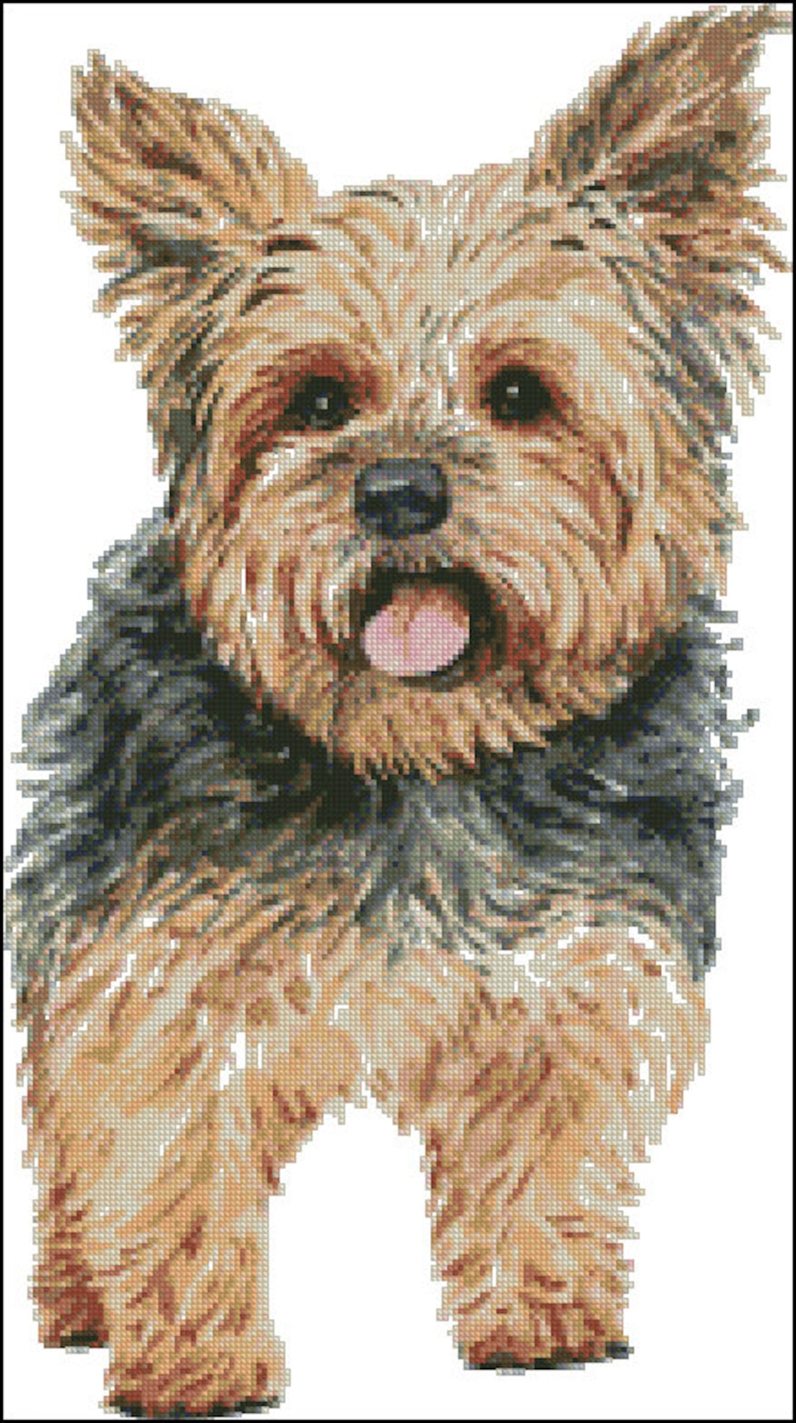 Yorkshire Terrier Cross Stitch Pattern , Pdf , Instant Download ...