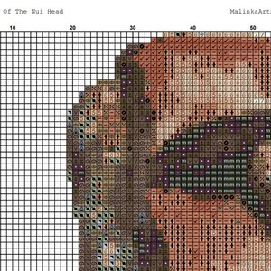 Cross Stitch Pattern,statue of the Nui Head,pdf Format,instant Download ...